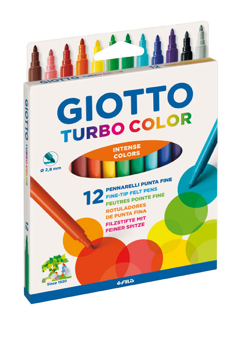 ΜΑΡΚΑΔΟΡΟΙ ΛΕΠΤΟΙ GIOTTO TURBO COLOR 12TMX 000416000 – Stigka Books